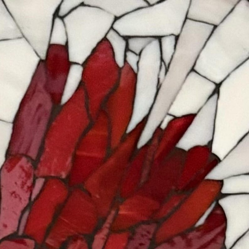 Red Cardinal Bird - Glass Mosaic Artwork 23x23 by Artist Mosaicsbykarla ...