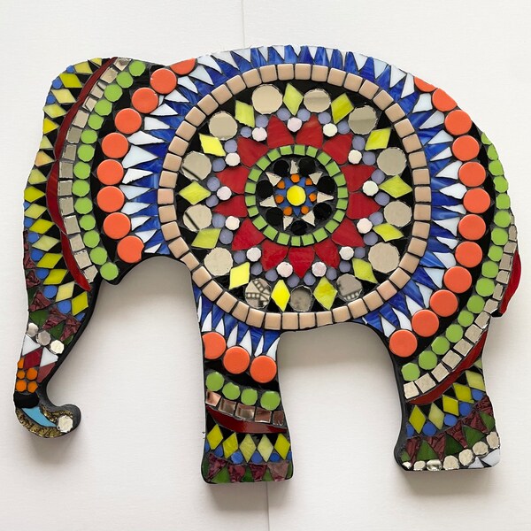 Elephant Mosaic - Etsy