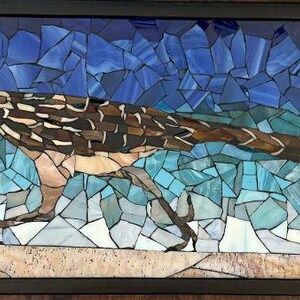 Roadrunner - Glass Mosaic Artwork 26x12 by Artist Mosaicsbykarla - Etsy