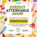Perfect Attendance Award - School Supplies - Etsy