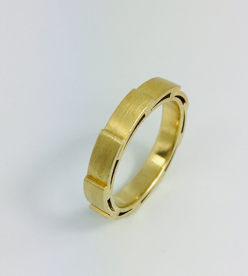 Contemporary Ring Gold Layered Sheets Plated Sterling Silver - Etsy