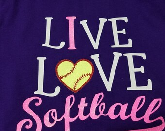 Softball love | Etsy