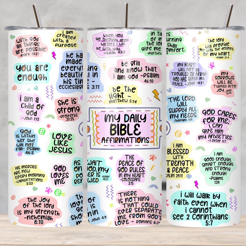 Bible Scripture Cups Png - Etsy