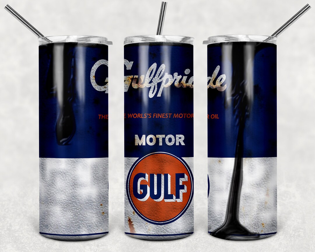 Gulf Motor Oil Tumbler Designs 20 Oz Sublimation Digital Download ...