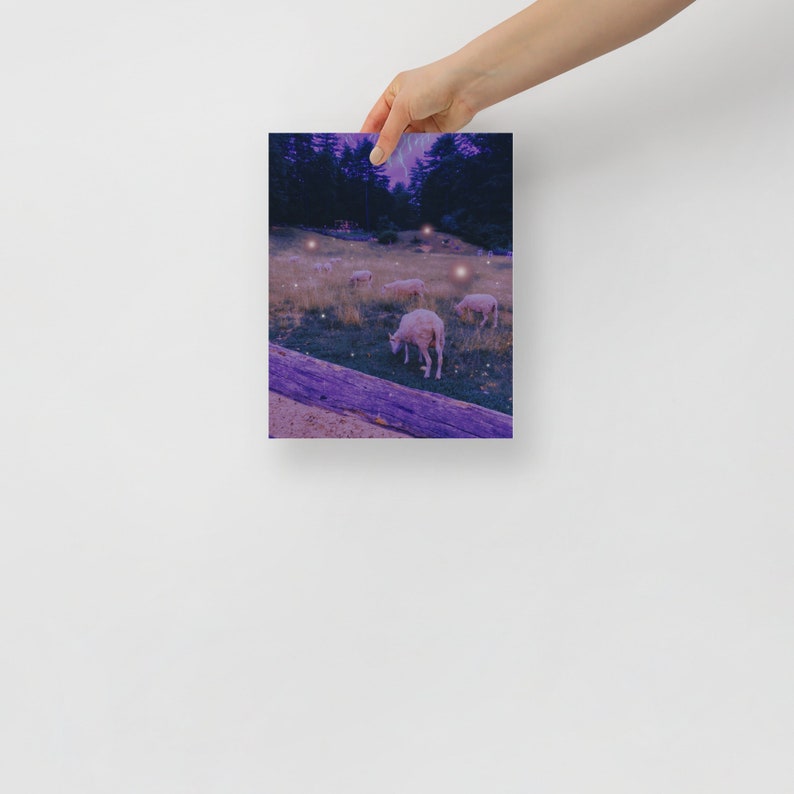 Dreamcore Sheep: Surreal Lightning & Orb Photo Print From Sturbridge ...