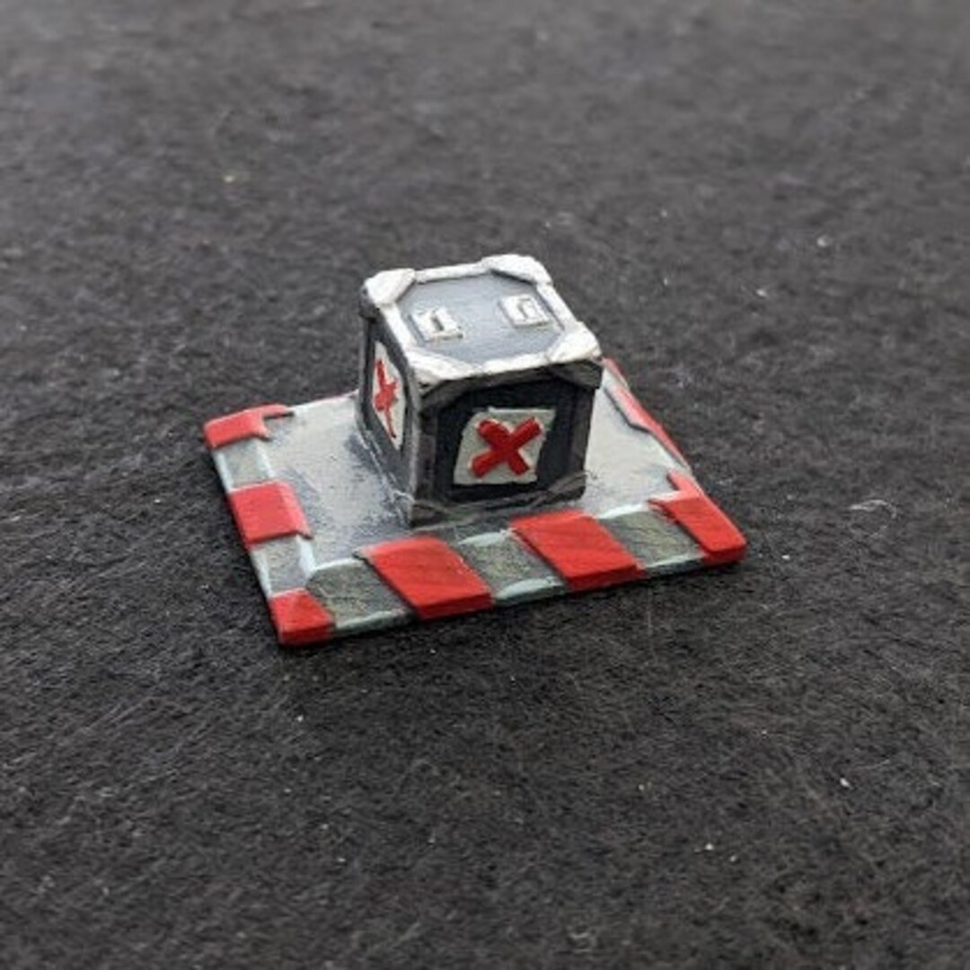Zombicide 3D Objective Token Set (x9) (unofficial)(primed, Red ...