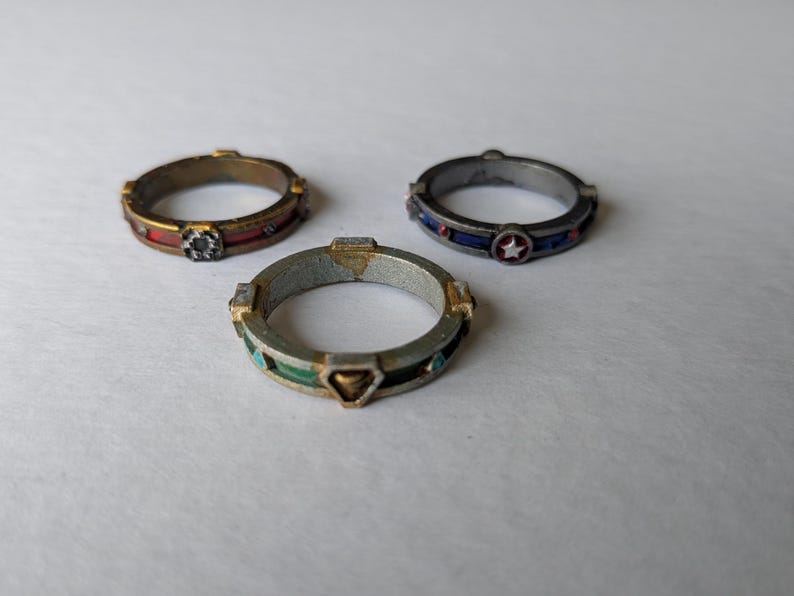 Rivet Wars Reloaded: Faction Rings Set (15 Rings)(unofficial)(cross ...