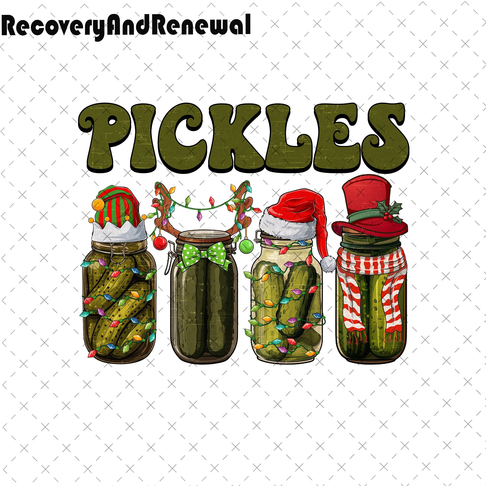 Pickle Christmas Png, Retro Canned Pickles Christmas Light Png, Homemade Pickle Jar Png, Pickle ...
