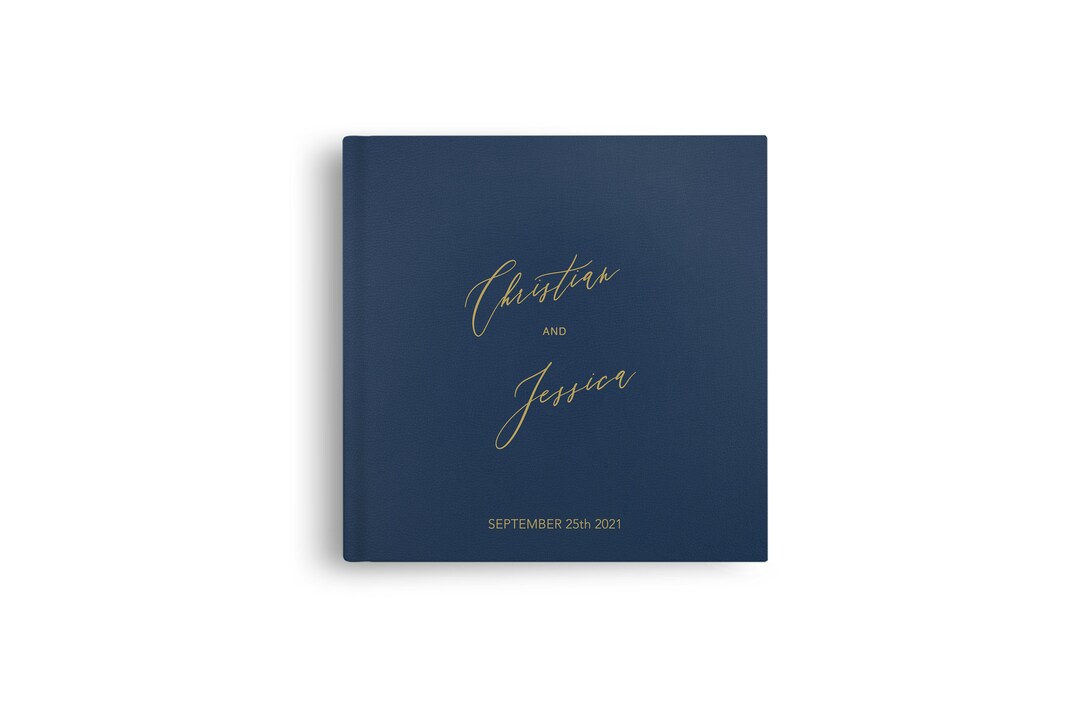 Wedding Guest Book With Custom Fonts | Logos and Custom Fonts Are ...