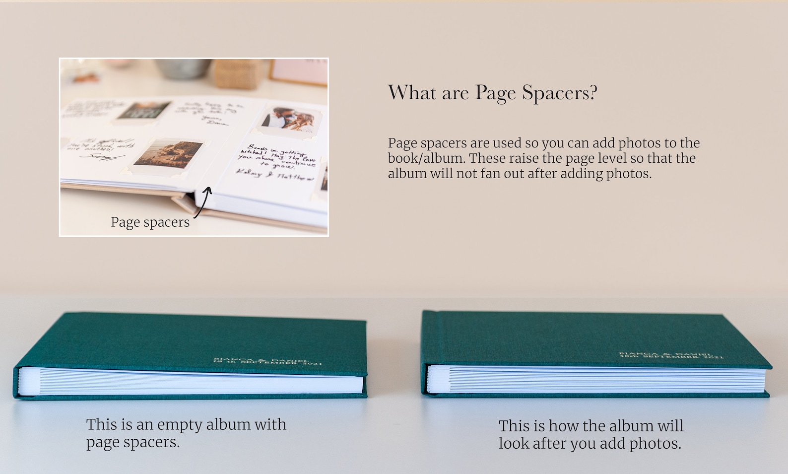 Champagne Linen Lay Flat Guest Book Gold Lettering Gold - Etsy