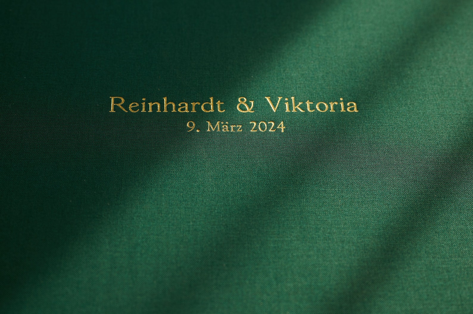 Elegant Green Wedding Guest Book and Album With Gold Lettering - Etsy