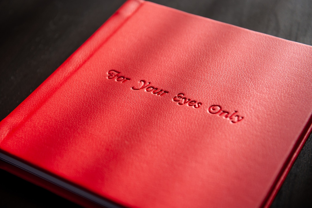 Red Photo Album | for Your Eyes Only Book | One Photo per Page ...