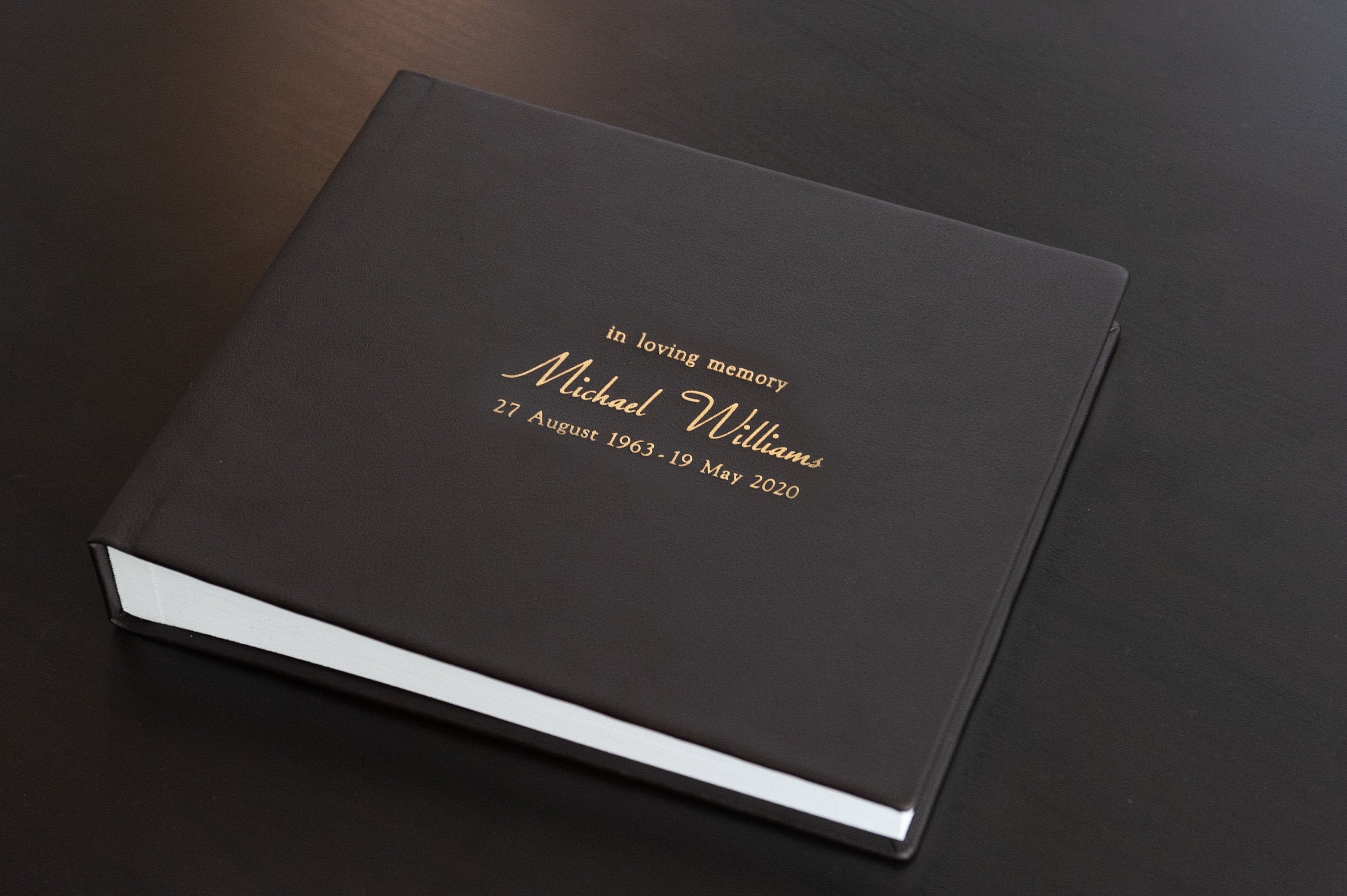 Celebration of Life Book Funeral Service Book in Memoriam - Etsy UK