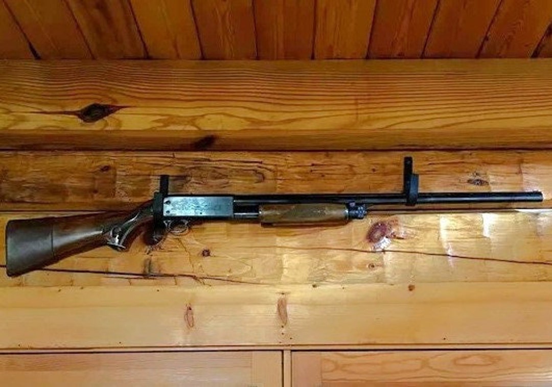 Rifle Shotgun Musket Muzzle Loader Wall Mount Hangers Hooks Gun Racks ...