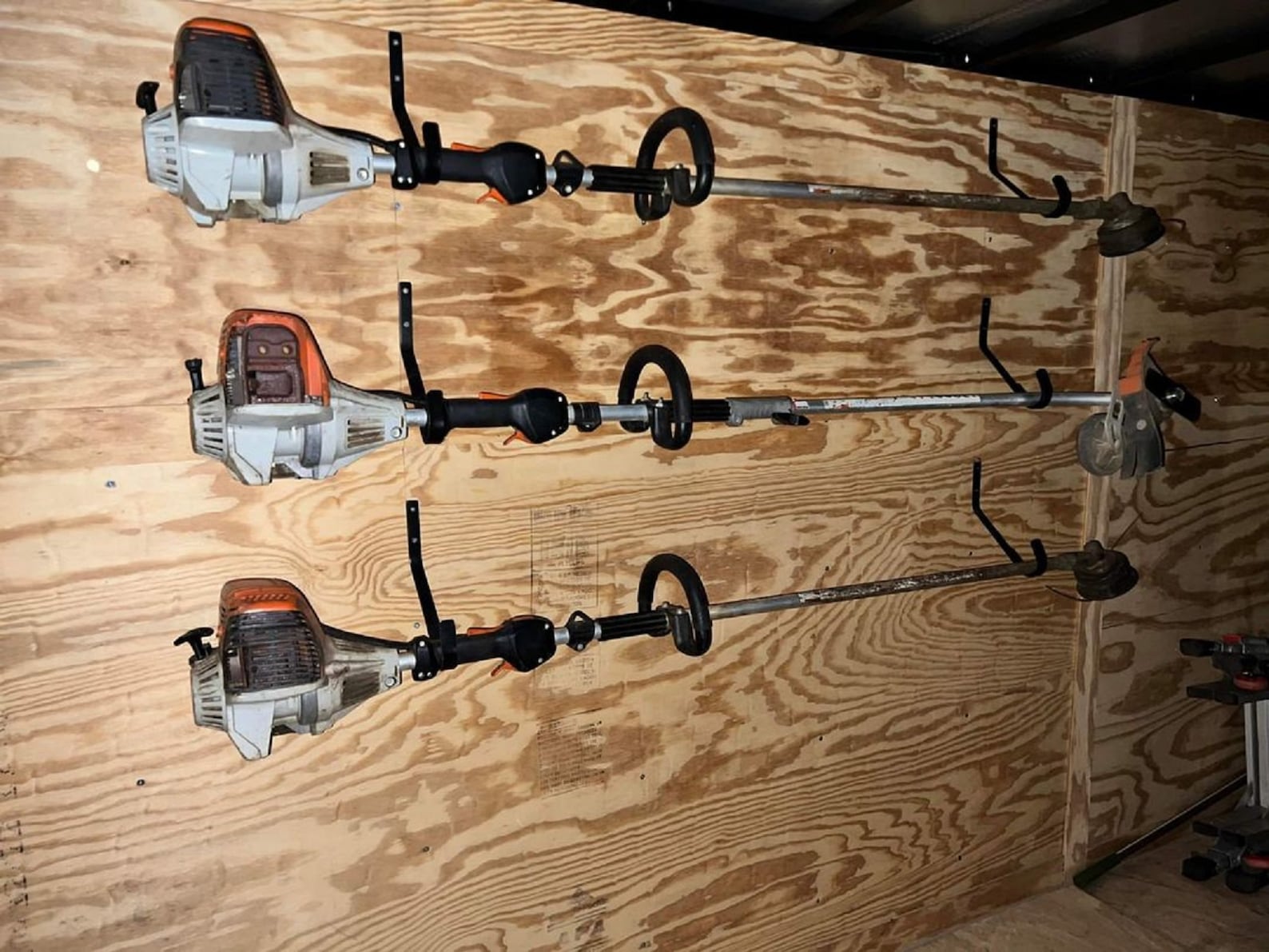 Weed Eater Line Trimmer Hanger Hooks Horizontal Storage for ...