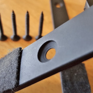 VERDICT BRACKETS - 1 Pair - Solid Steel - Felt Lined - Rifle Shotgun ...