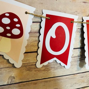Mushroom Banner, Mushroom High Chair Banner, Mushroom Party, Mushroom ...
