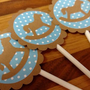 Rocking Horse Cupcake Toppers rocking horse rocking horse | Etsy