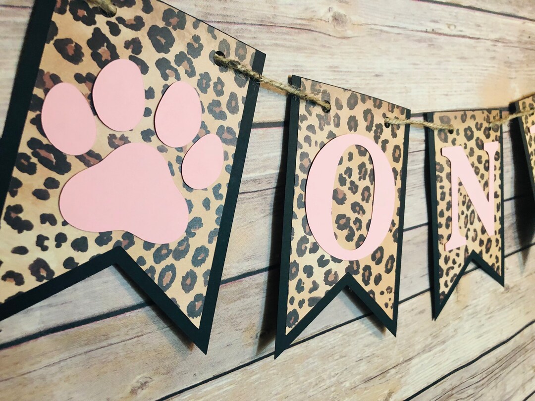 Leopard Paw Banner, Leopard Banner, Paw Banner, Paw Print Banner, Pet ...