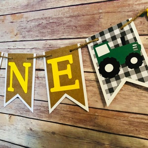 Buffalo Check Tractor Banner, Tractor Banner, Gingham Tractor Banner ...