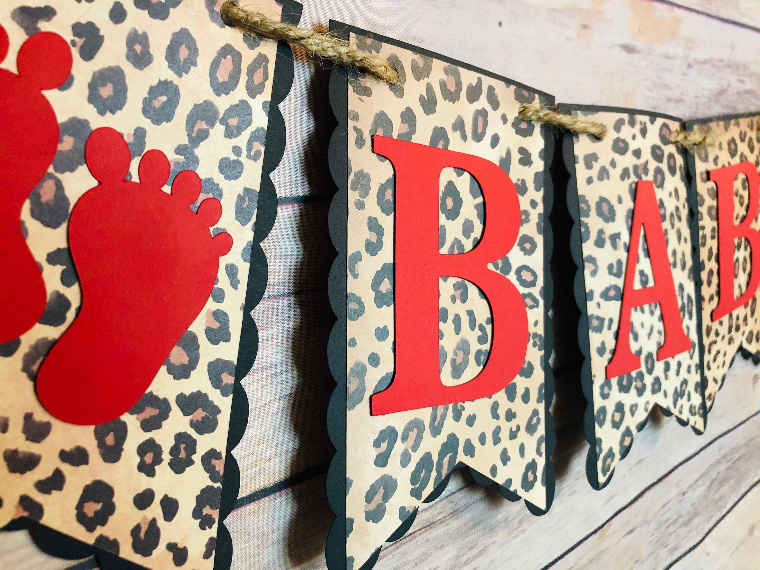 Leopard Baby Banner Leopard Banner Cheetah Banner Baby - Etsy