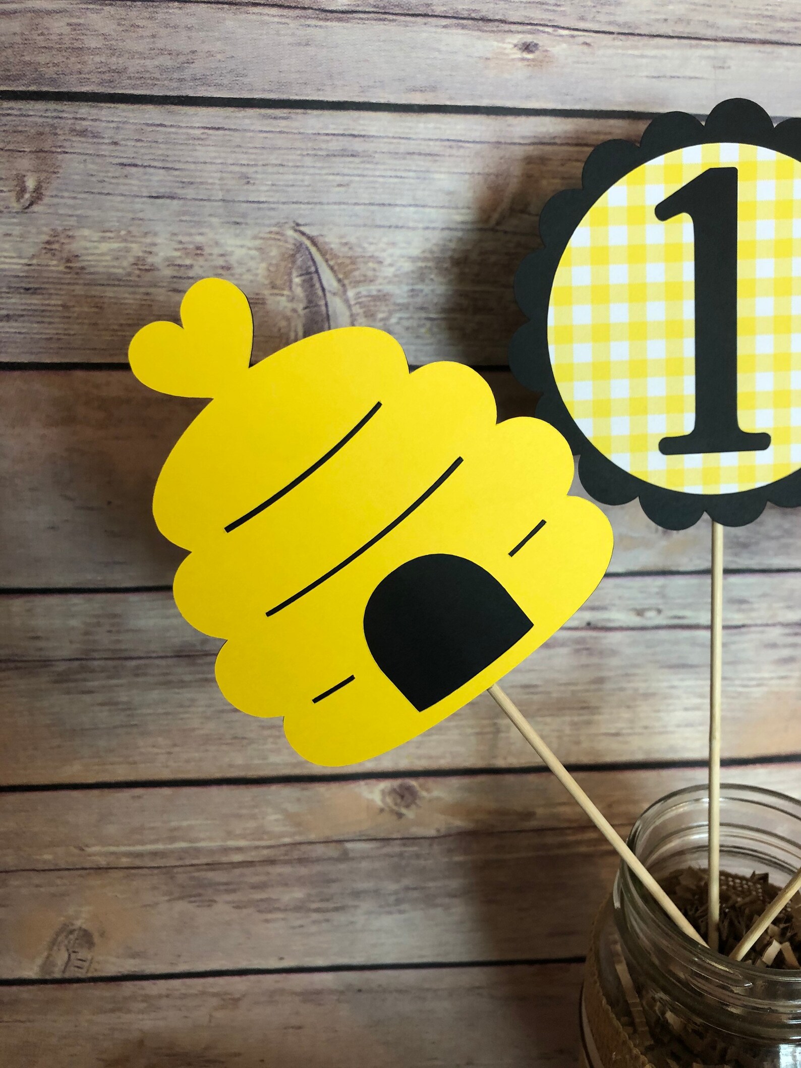 Bee Centerpieces Bee Toppers Bee Decor Bee Sticks Bee Hive - Etsy