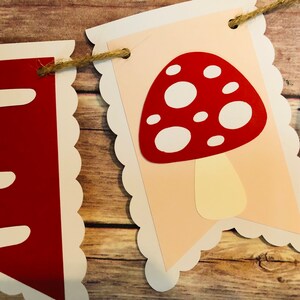 Mushroom Banner, Mushroom High Chair Banner, Mushroom Party, Mushroom ...