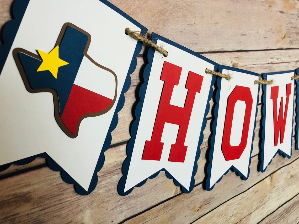 Howdy Banner, Texas Banner, Texas Decor, Rustic Banner, Texas, Texas ...