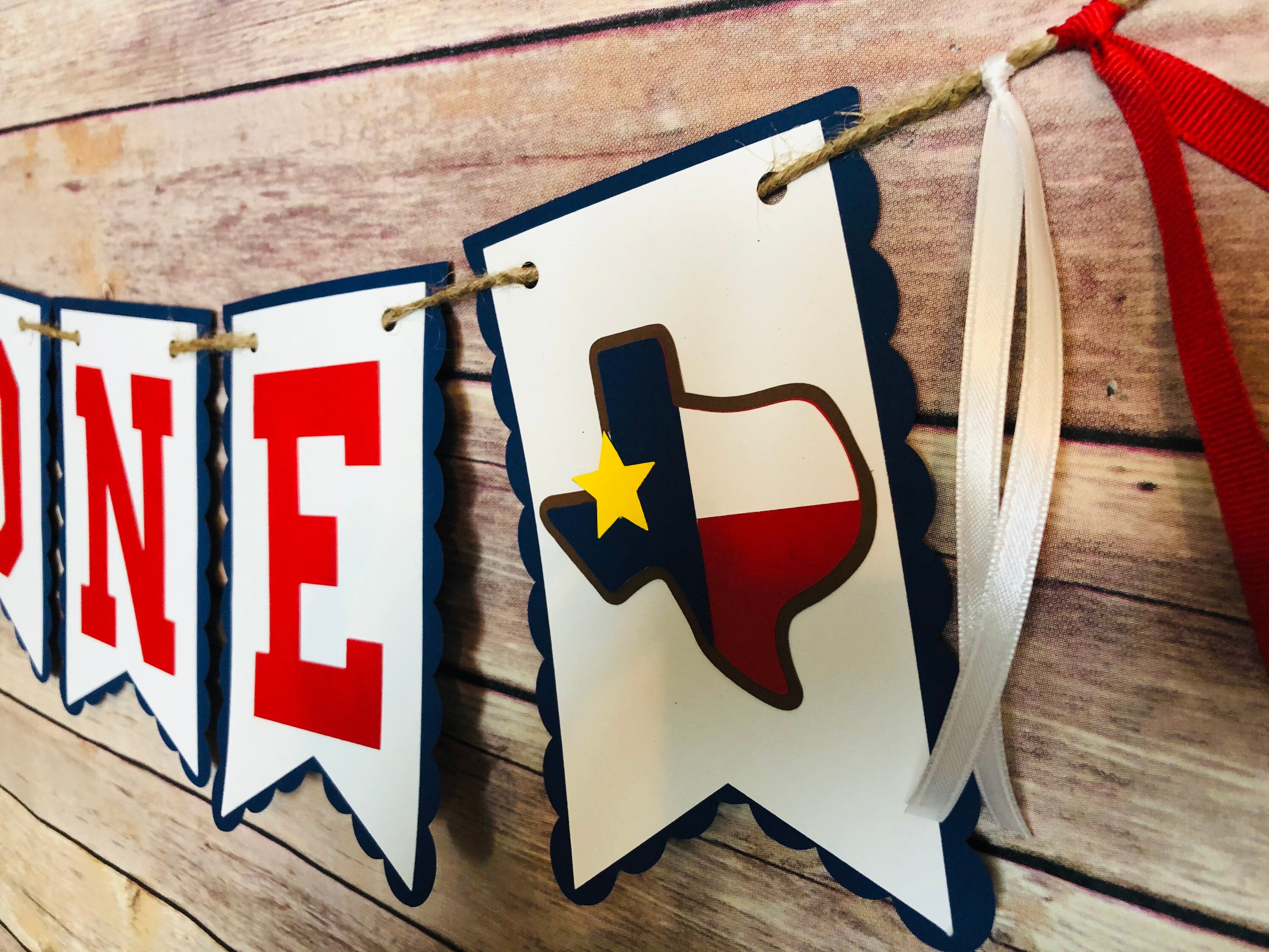 Texas High Chair Banner Texas Banner Texas One Banner One - Etsy