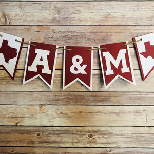 A&M Inspired Banner, Aggie Banner, Aggie Inspired Banner, Texas Banner ...