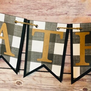 Buffalo Check Banner, Buffalo Plaid Banner, Gather Banner, Thanksgiving ...