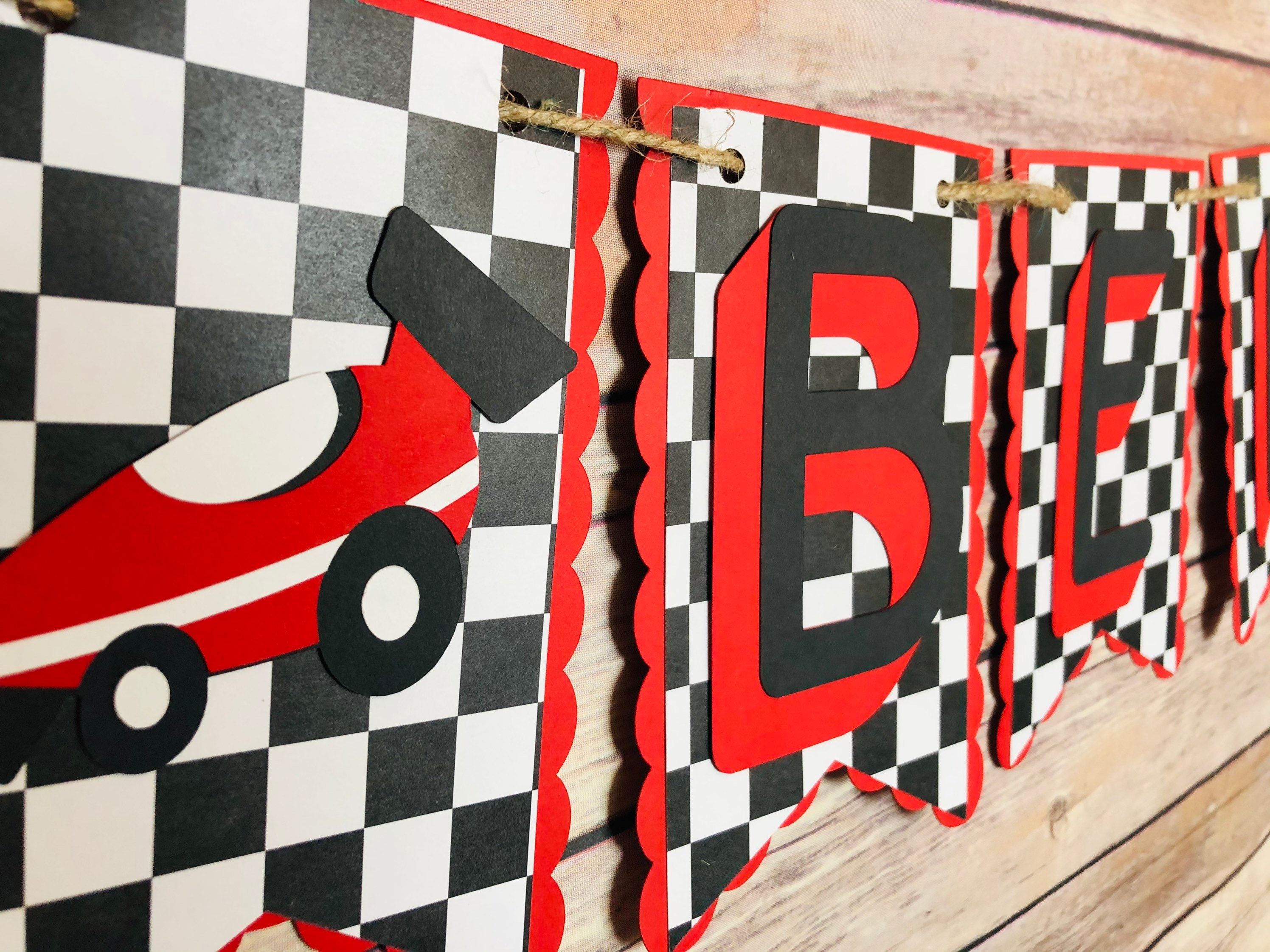 Race Car Name banner racecar name banner race car banner | Etsy