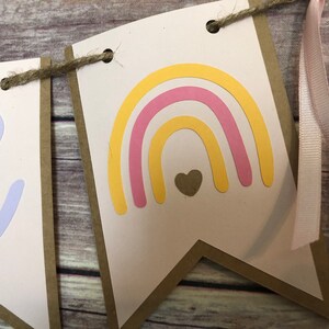 Boho Rainbow Banner, Boho Banner, Rainbow Banner, Pastel Banner, Pastel ...