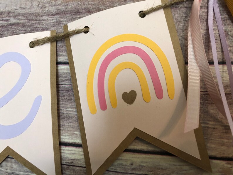 Boho Rainbow Banner Boho Banner Rainbow Banner Pastel | Etsy