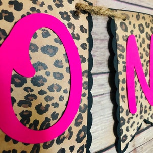 Leopard One Banner, Leopard Banner, Leopard Decor, Leopard Birthday ...