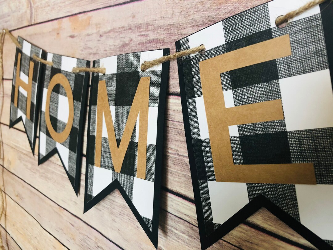 Buffalo Check Home Banner, Home Banner, Buffalo Check Banner, Buffalo ...