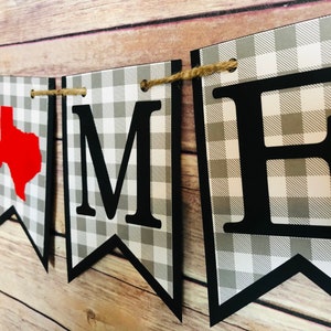Home Banner, Welcome Banner, Texas Banner, Rustic Banner, Farmhouse ...