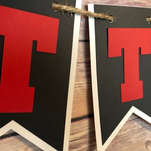 Texas Tech Inspired Banner, Texas Tech Banner, Texas Banner, Dorm ...