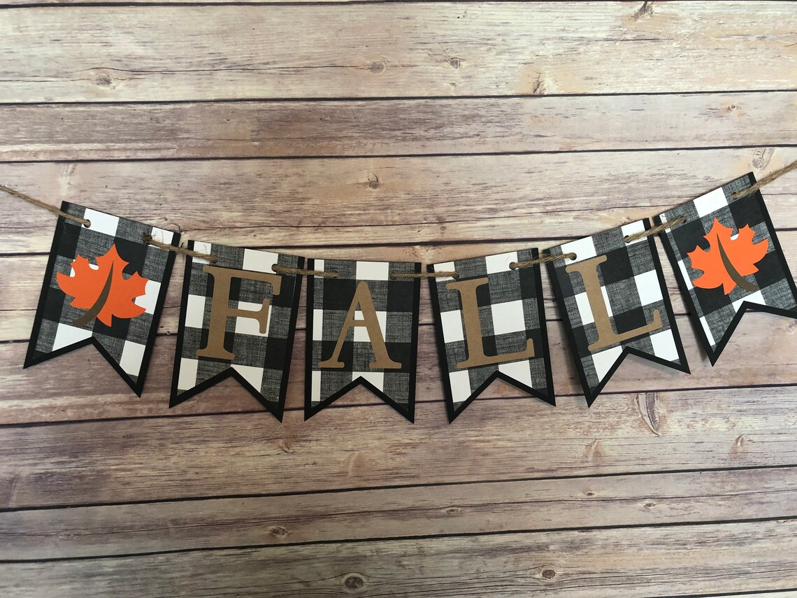 Fall Banner Autumn Banner Fall Decor Halloween Decor | Etsy