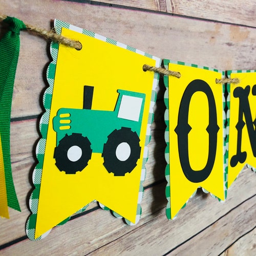 Tractor Banner John Deere Banner Green Tractor Banner - Etsy