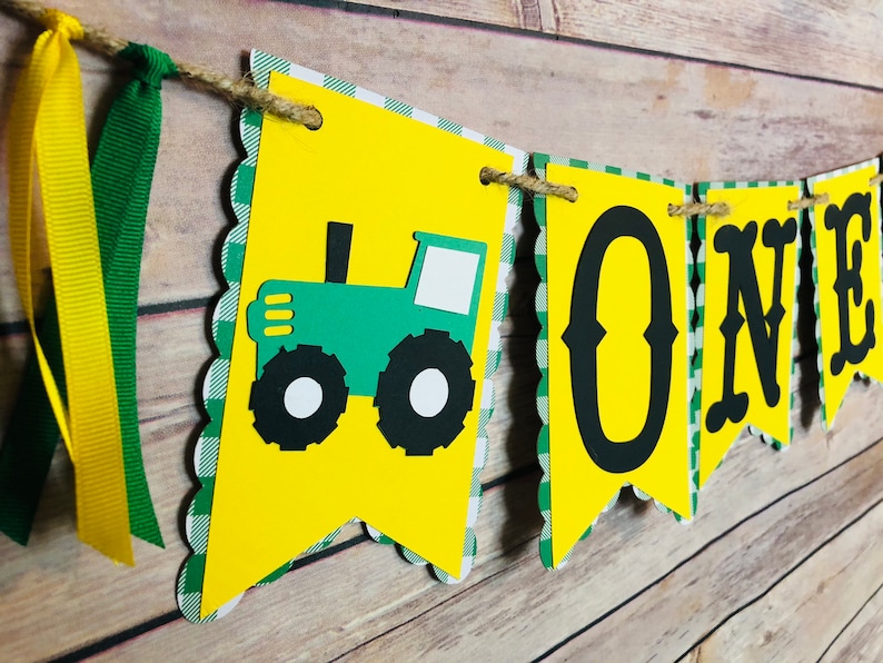 Tractor Banner, John Deere Banner, Green Tractor Banner, Barnyard ...