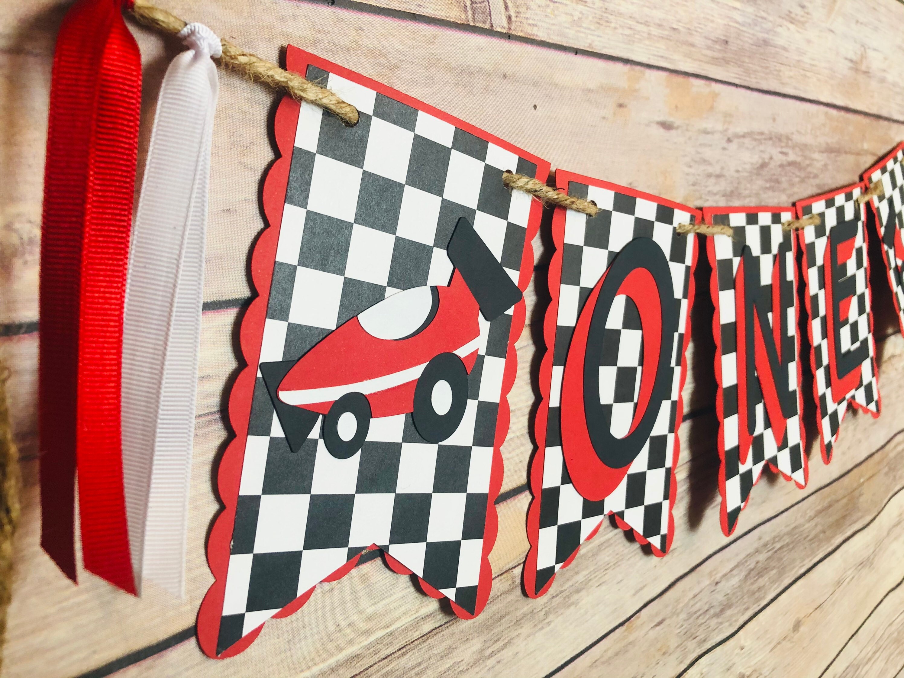 Race Car High Chair Banner Race Car Banner Race Car One | Etsy