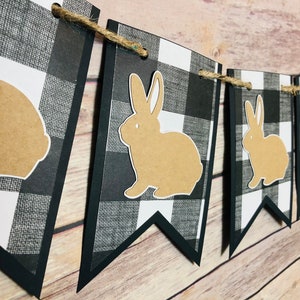 Buffalo Check Bunny Banner, Buffalo Check Rabbit Banner, Buffalo Check ...