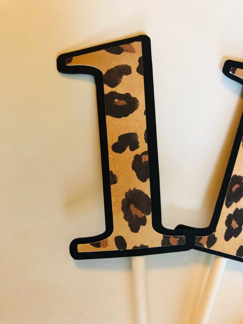 Leopard Cupcake Toppers, Leopard Toppers, Cheetah Toppers, Leopard ...