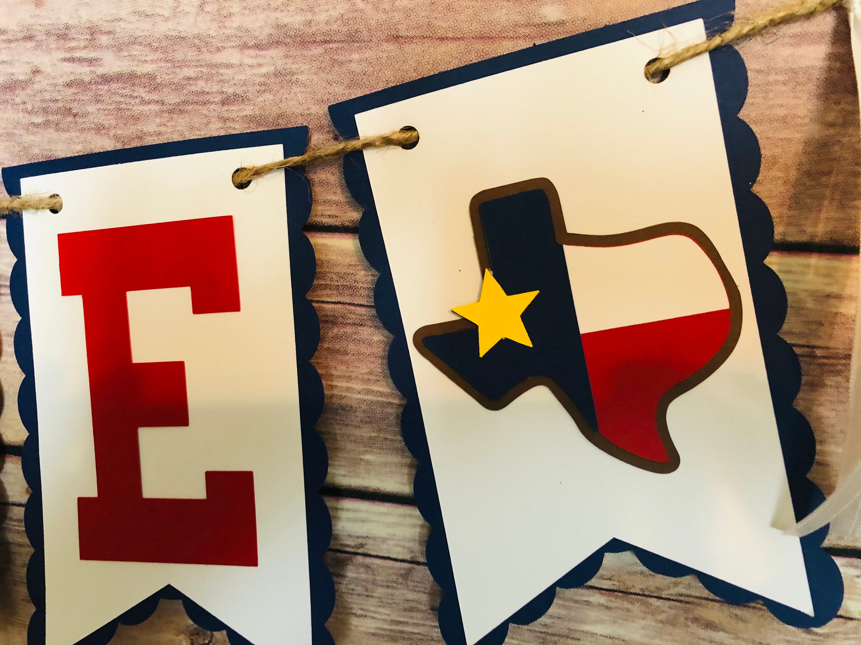 Texas High Chair Banner Texas Banner Texas One Banner One - Etsy