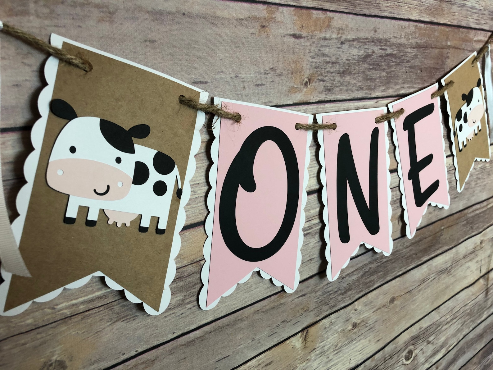 Cow High Chair Banner, Cow Banner, Rustic Banner, Barnyard Banner ...