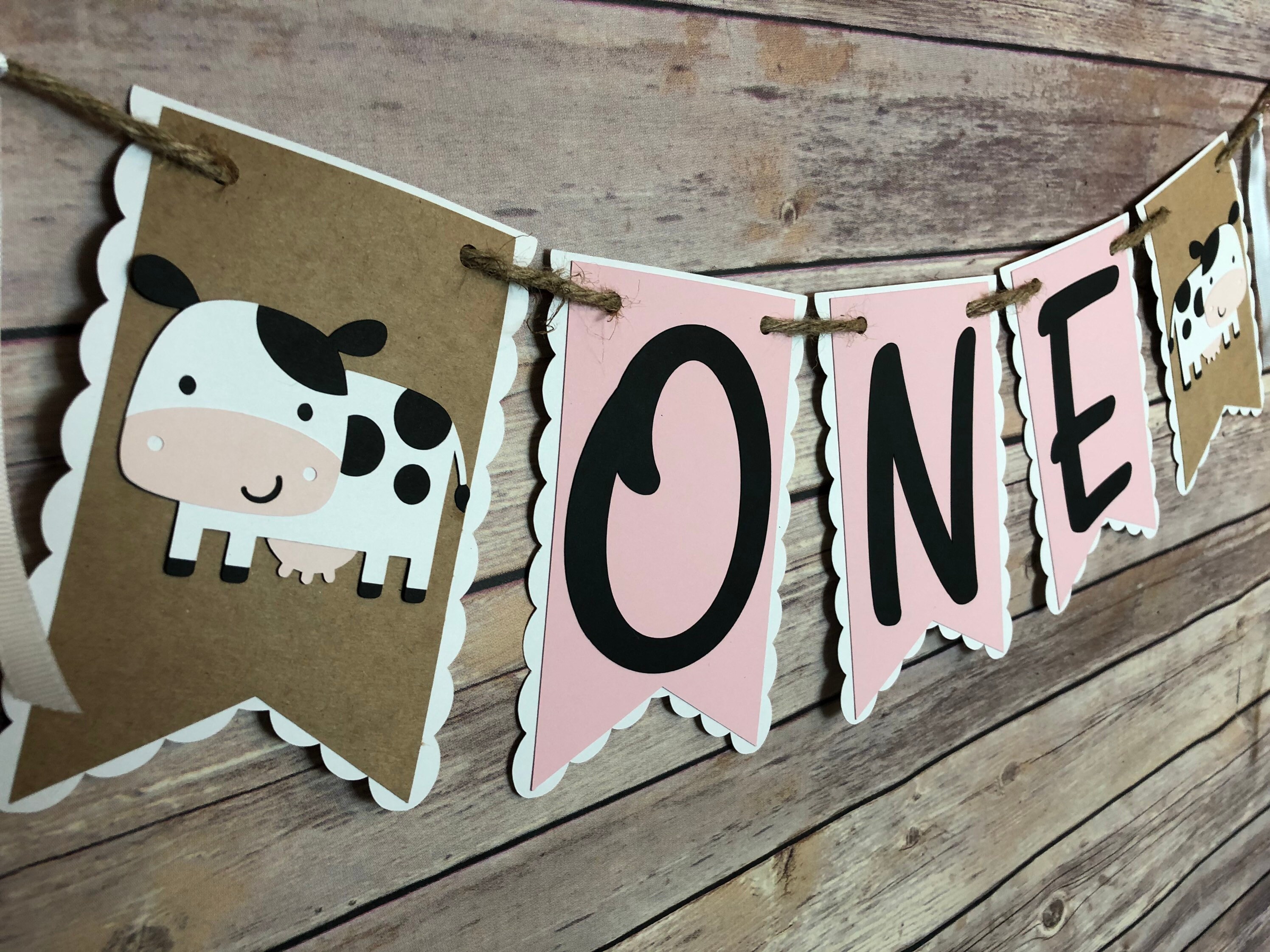 Cow High Chair Banner Cow Banner Rustic Banner Barnyard | Etsy