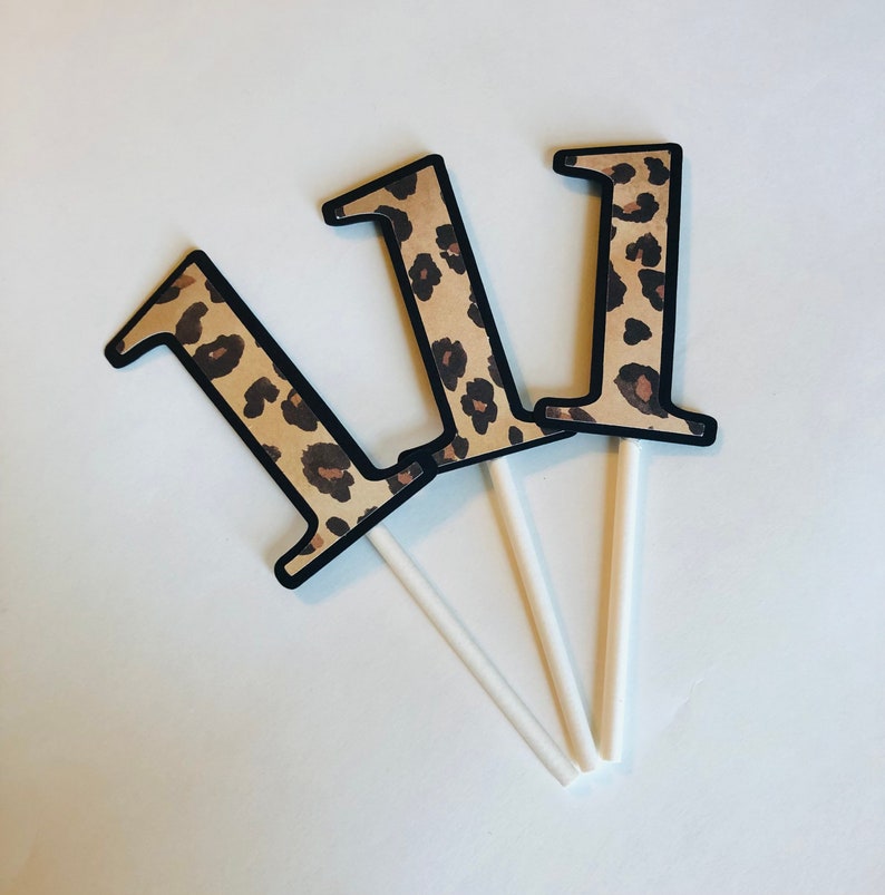 Leopard Cupcake Toppers, Leopard Toppers, Cheetah Toppers, Leopard ...