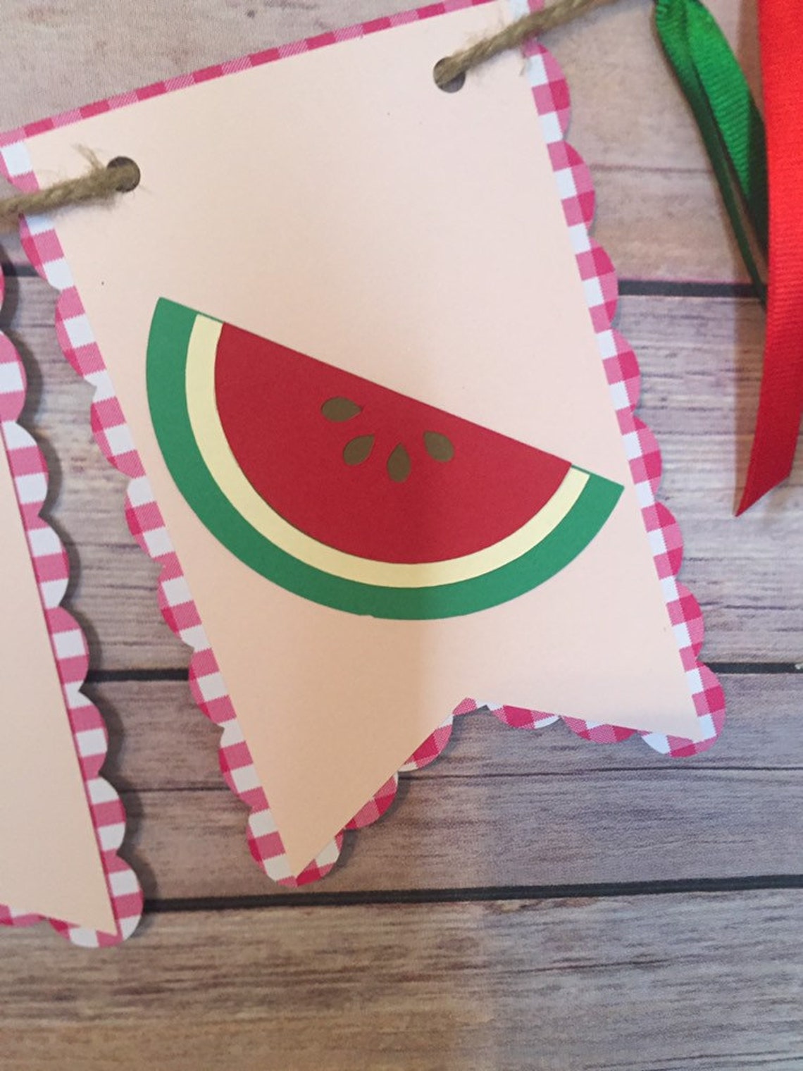 Watermelon Banner Watermelon One Banner Fruit Banner - Etsy