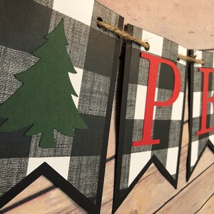 Buffalo Check Banner, Buffalo Check Peace Banner, Peace Banner ...